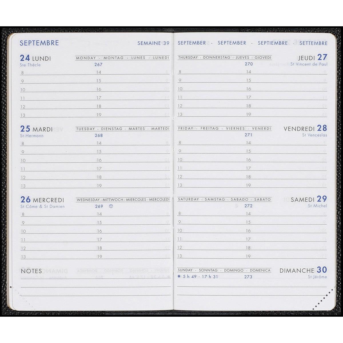 Agenda Moderne Recharge Hebdoplan Brochée - Semainier - Planning ...